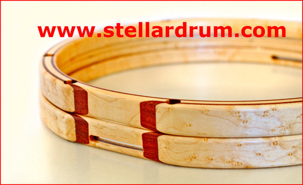 Wood Snare Hoops (pair) The Original Thick-Ply Series by Stellar ...